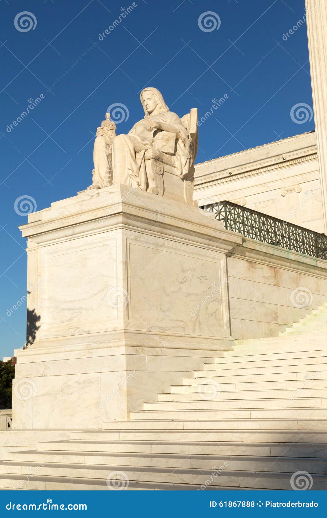 The Contemplation of Justice Statue : the Statue in Front of the Stock ...