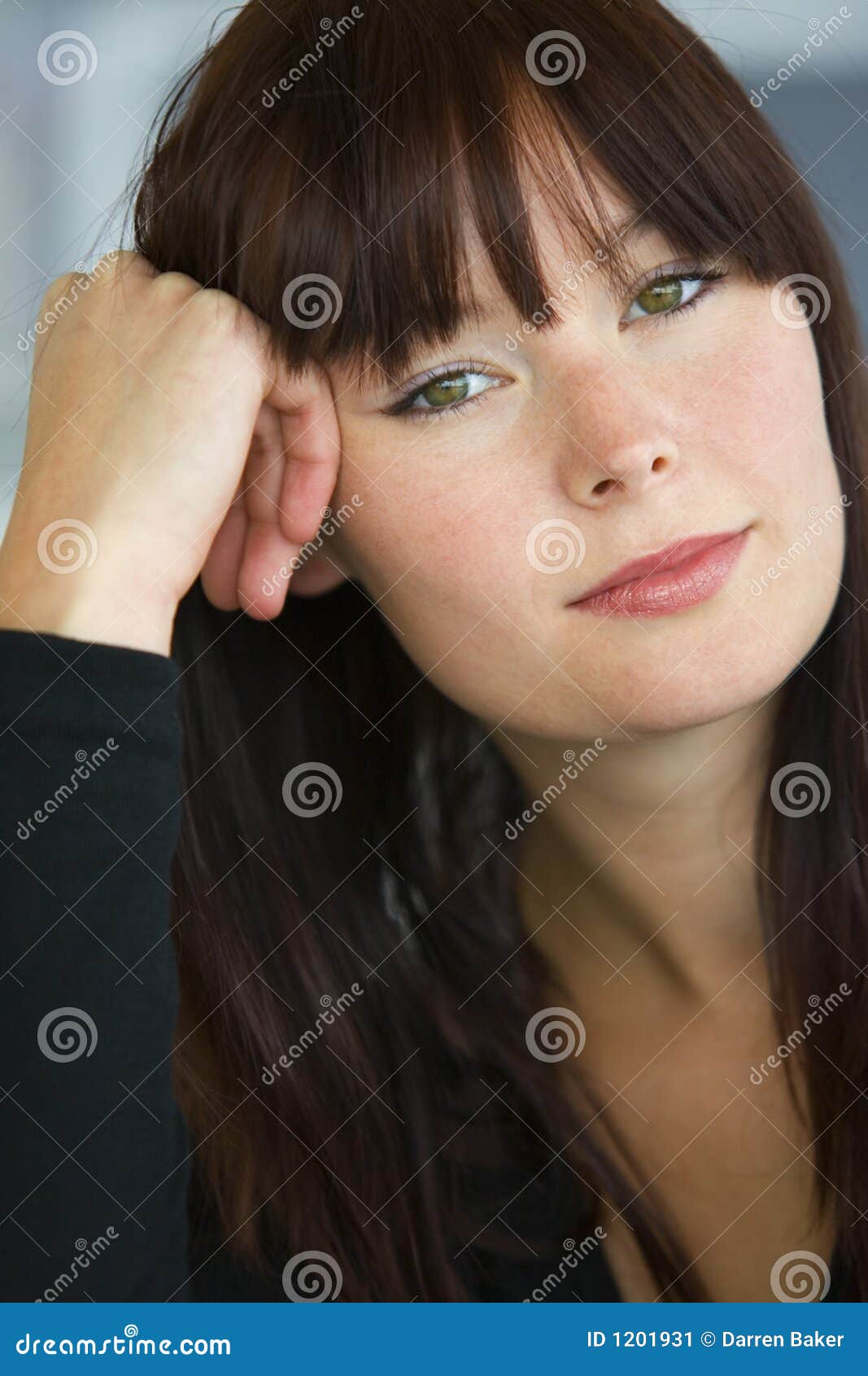 Contemplation Too stock image. Image of hair, eyes, contemplate - 1201931
