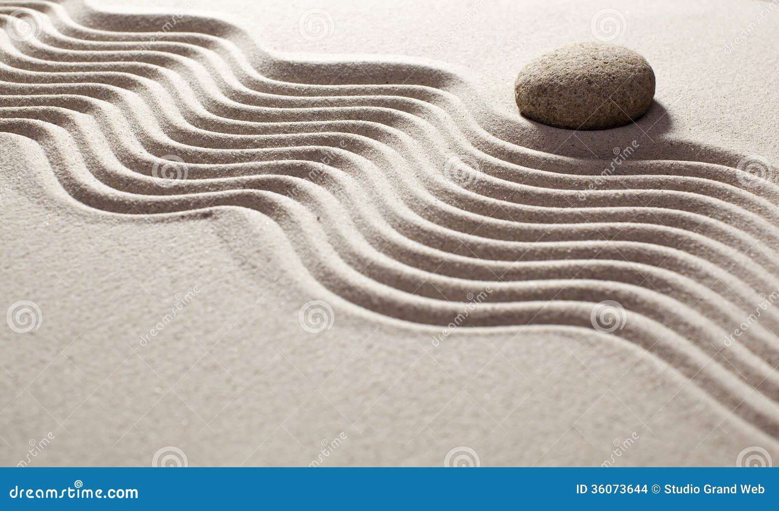 Contemplation for Zen Mindset Stock Photo - Image of sand, steadiness ...