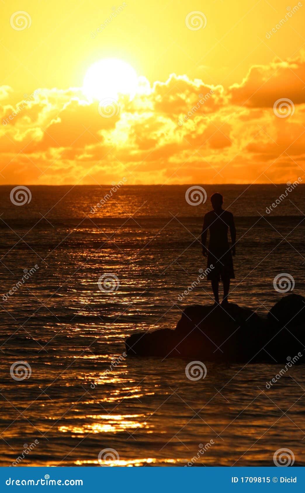 Contemplative 2 stock image. Image of barbados, sunrise - 1709815