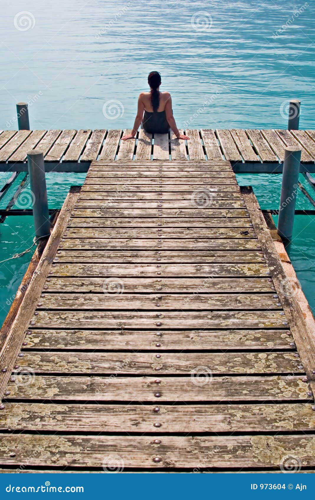 Contemplative stock photo. Image of harbour, morning, linear - 973604