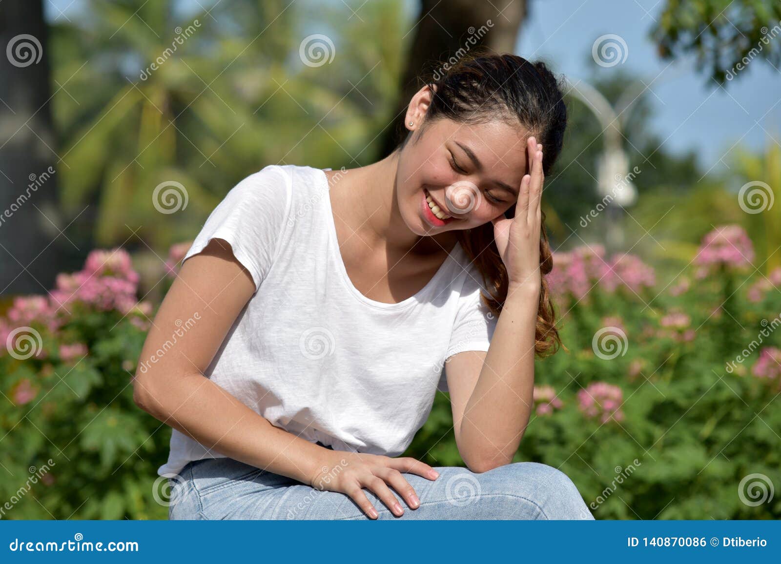 A Contemplative Female Woman Stock Photo - Image of contemplate, woman ...