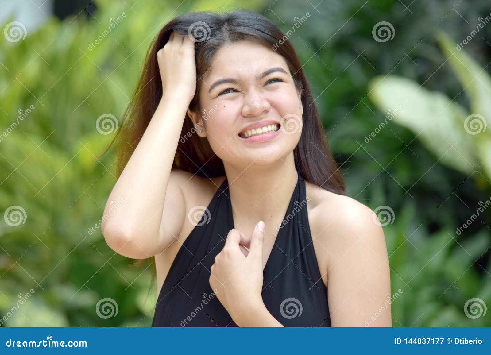 A Contemplative Female Woman Stock Image - Image of pretty, women ...
