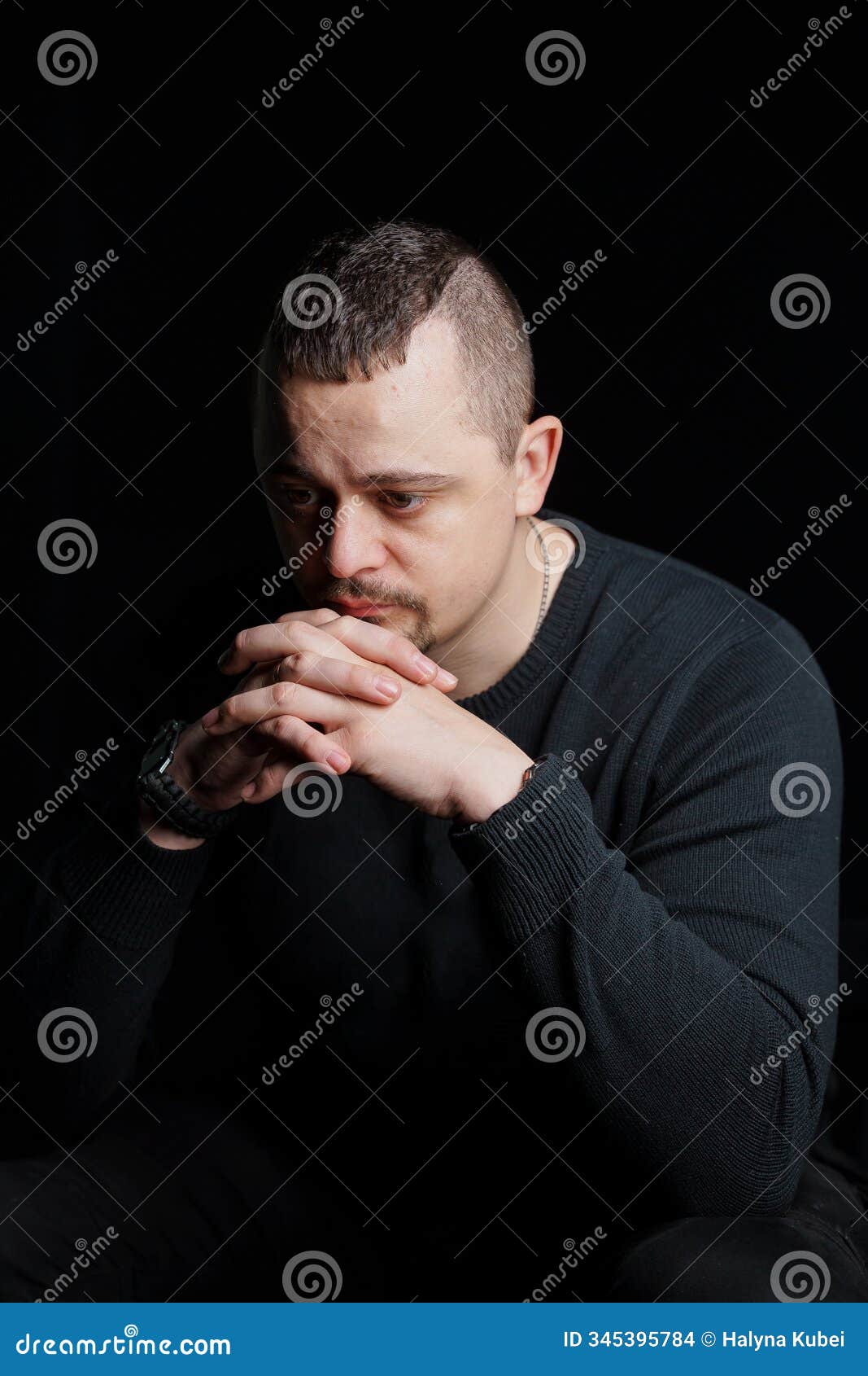 Contemplative Solitude: a Portrait of Inner Reflection Stock Photo ...