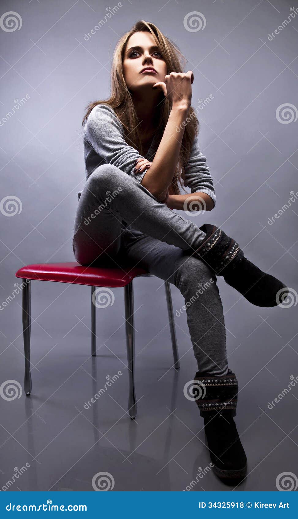 Contemplative Woman stock photo. Image of thoughtful - 34325918