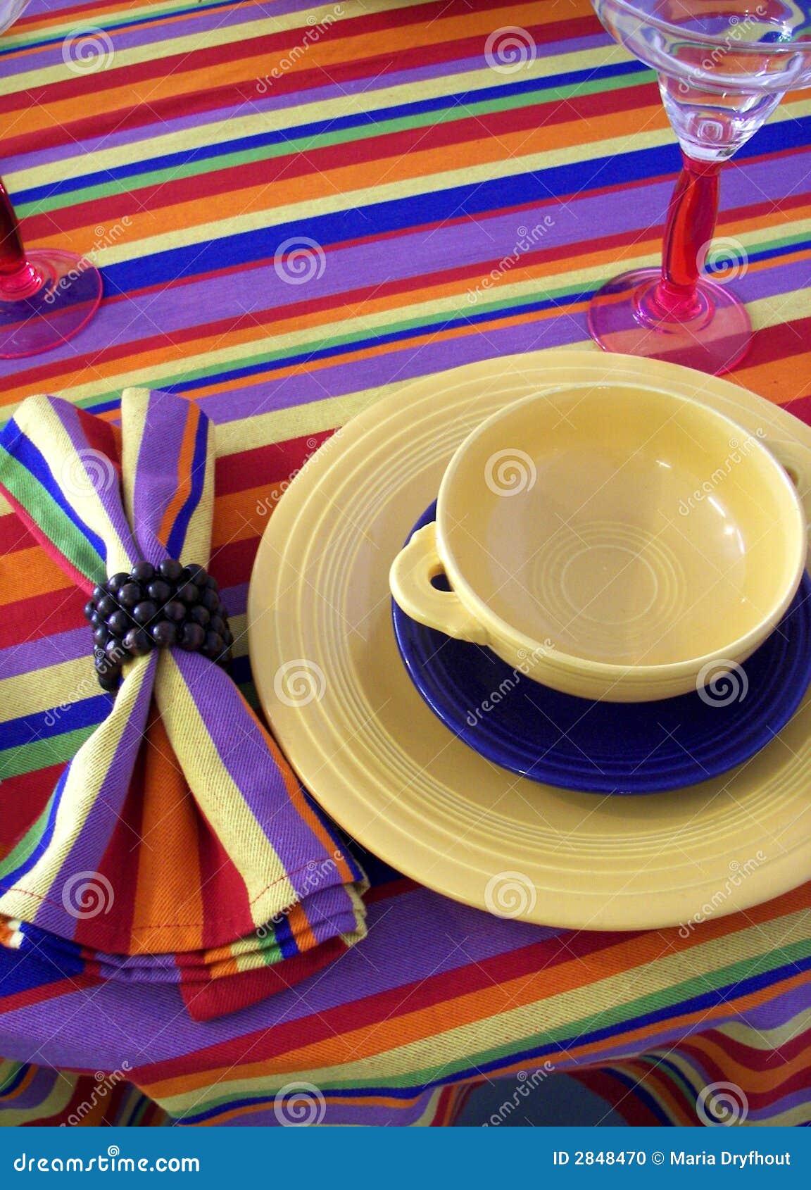 Contemporary Dinner Party Place Setting Stock Photo - Image of ...