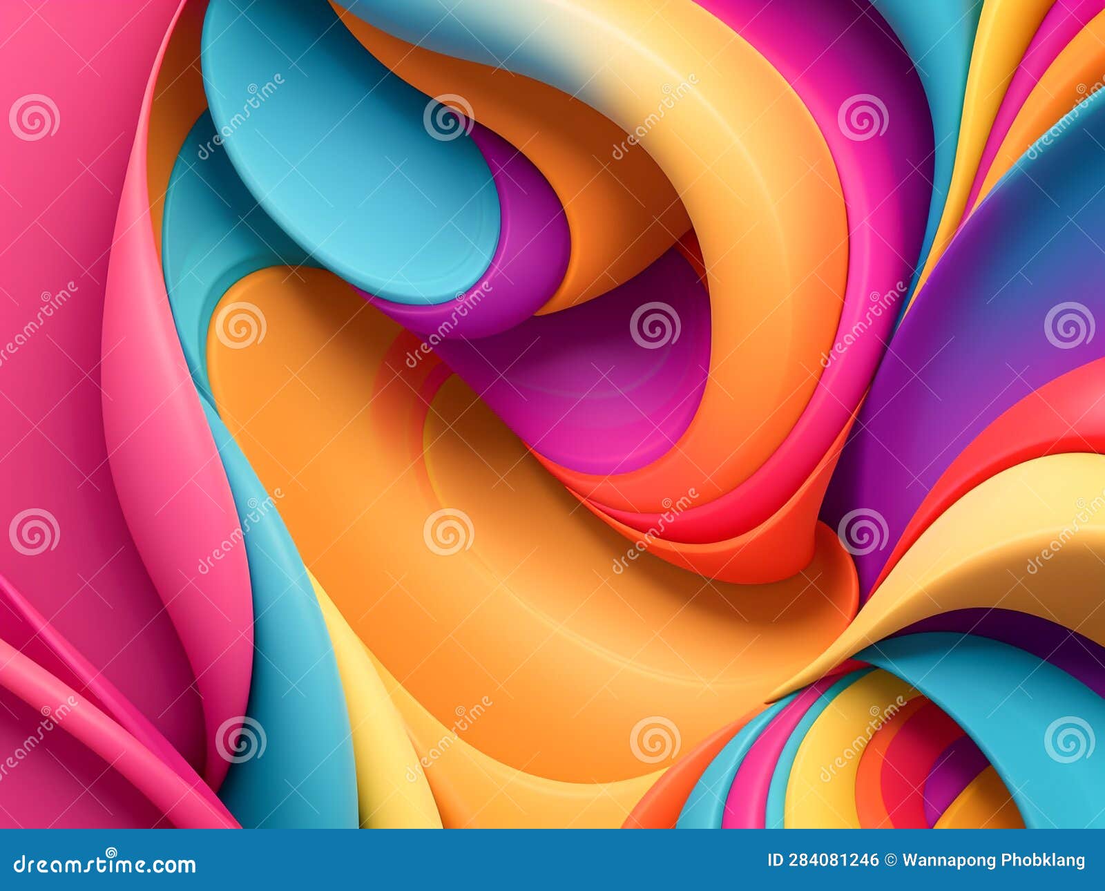 Geometric Composition: Vibrant Shapes and Modern Design Elements for ...