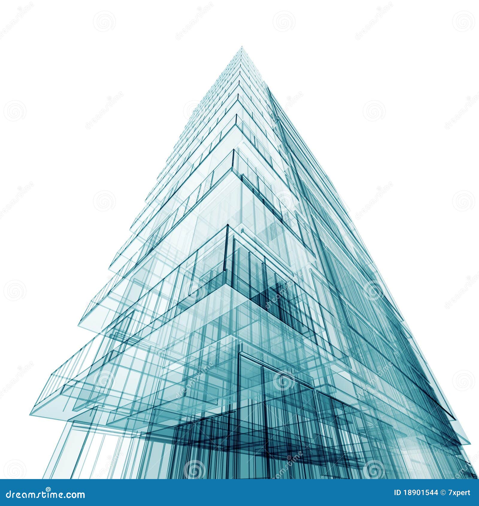 Contemporary Abstract Building Stock Illustration - Illustration of ...