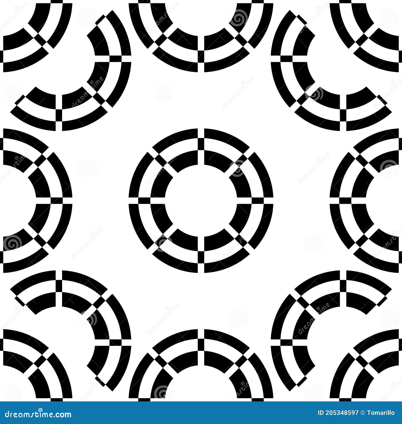 Contemporary Abstract Pattern with Black Pattern Design. Stock Vector ...