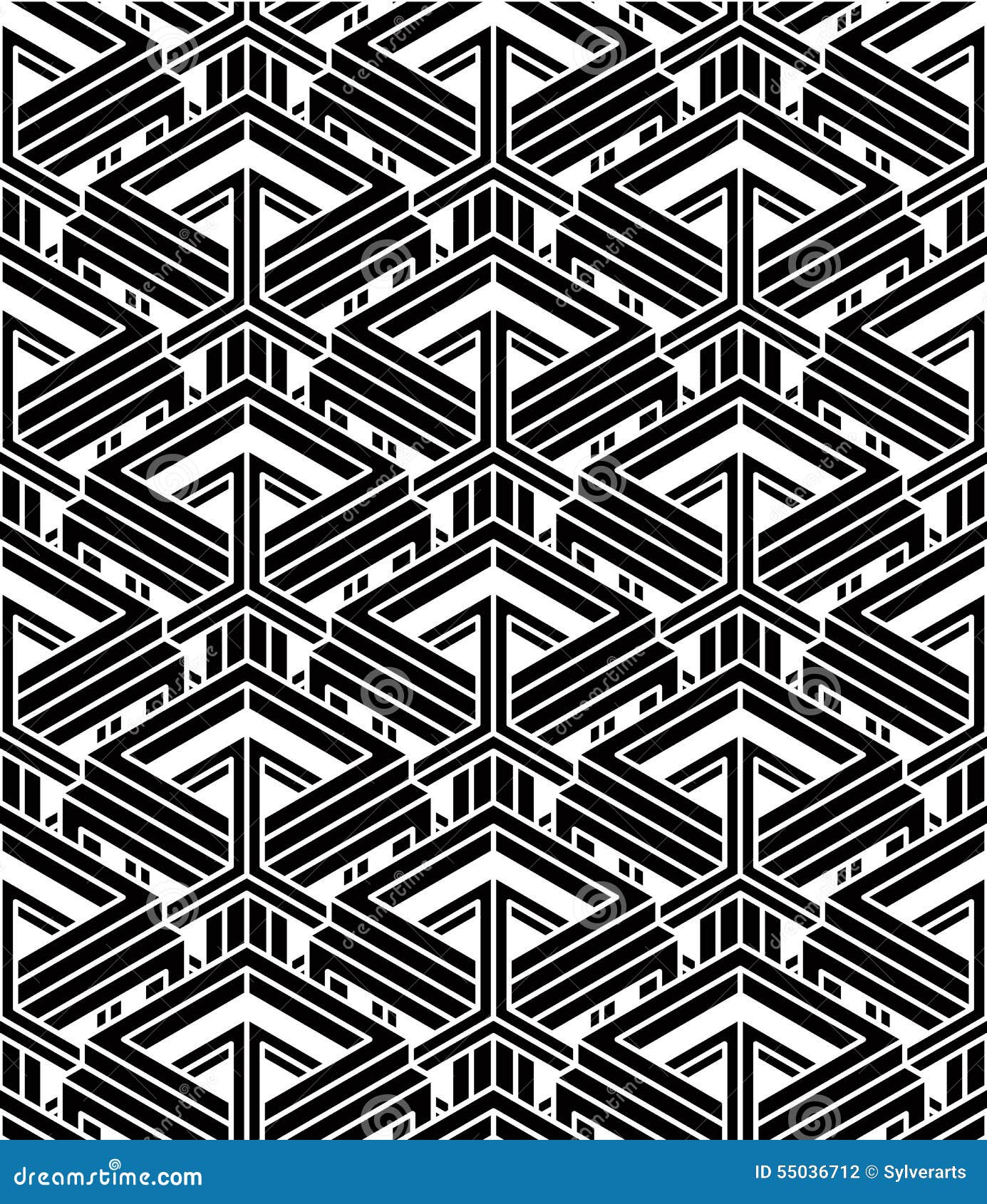 Contemporary Abstract Vector Endless Background, Three-dimensional ...