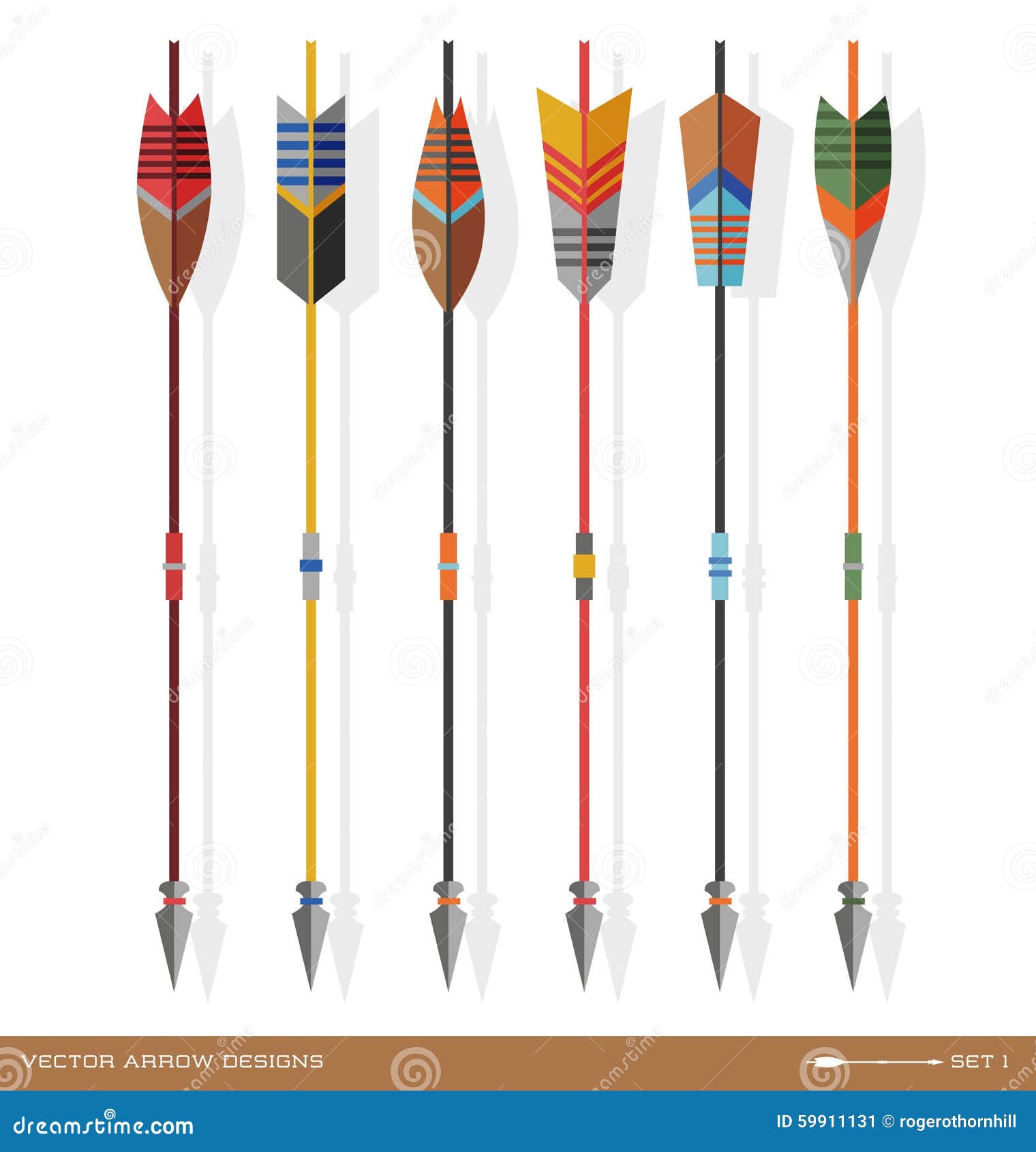 Contemporary Archery Arrow Designs Stock Vector - Illustration of ...