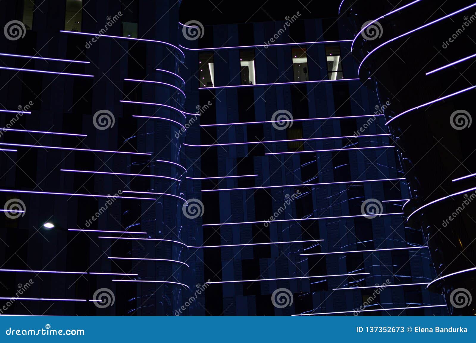 Contemporary Architecture with Creative Design Stock Image - Image of ...