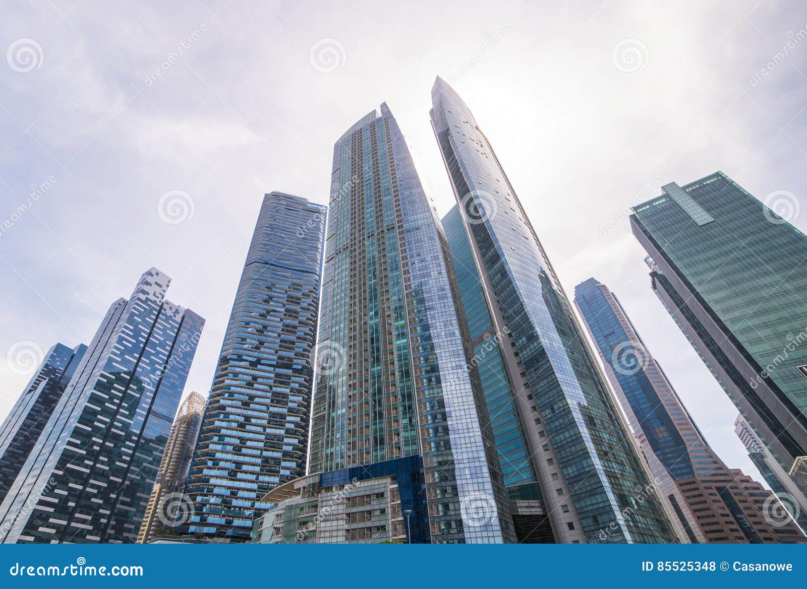 Contemporary Architecture Office Building in the City, Perspective ...