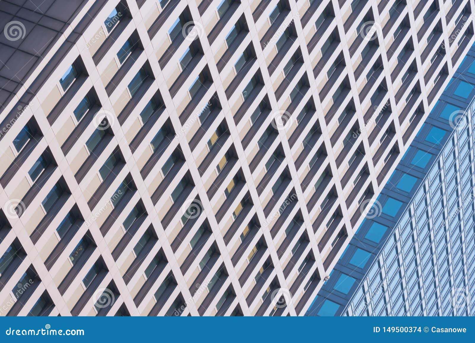 Contemporary Architecture Office Building in the City, Perspective ...