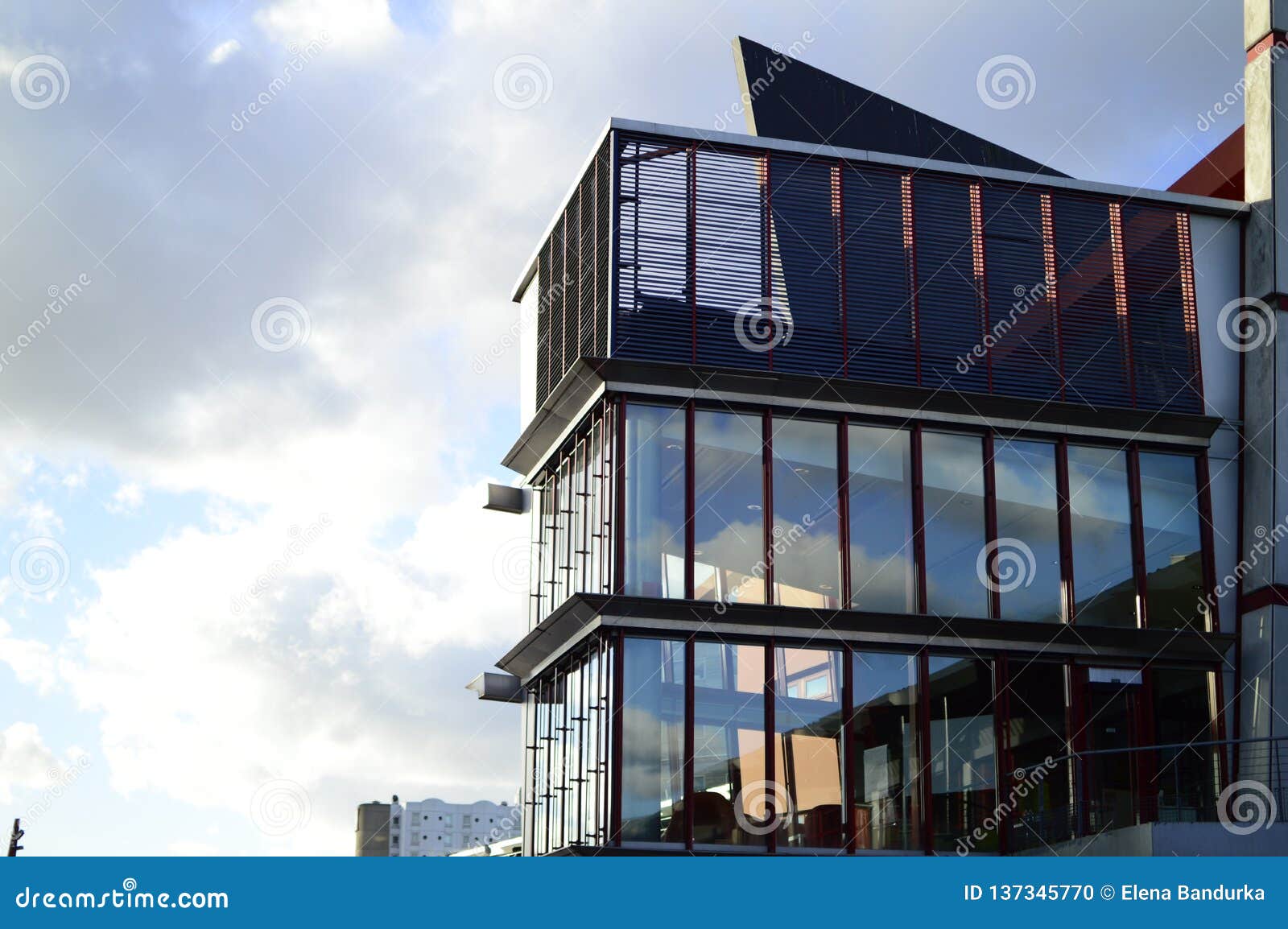 Contemporary Architecture View from the Windows Stock Photo - Image of ...