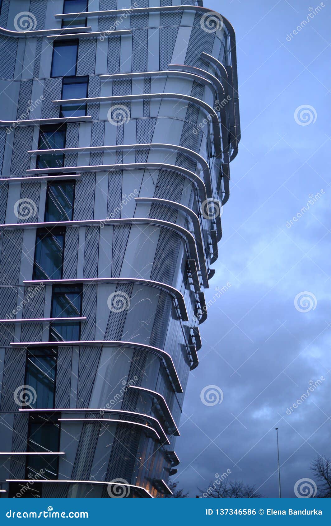 Contemporary Architecture View from the Windows Stock Photo - Image of ...