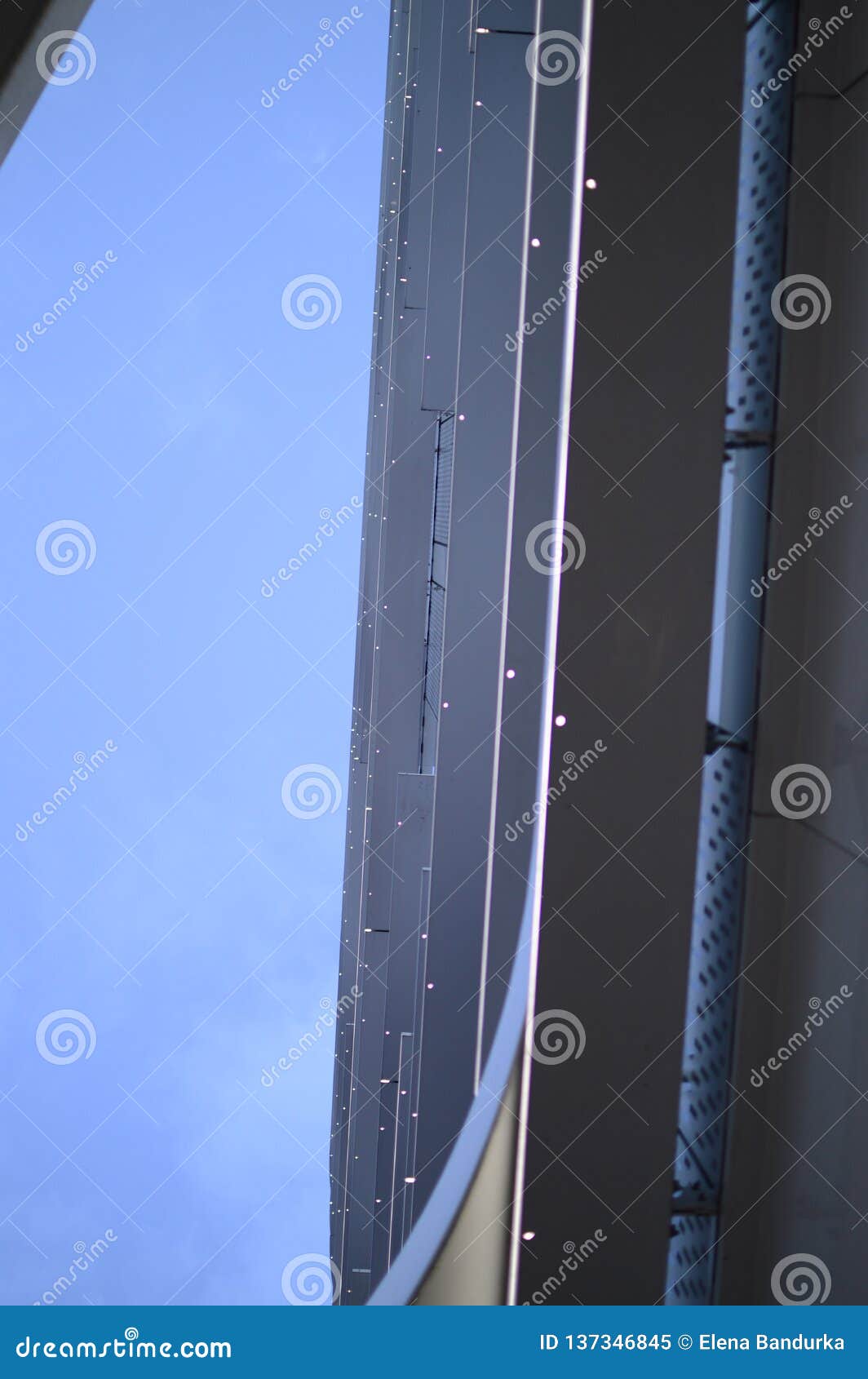 Contemporary Architecture View from the Windows Stock Image - Image of ...