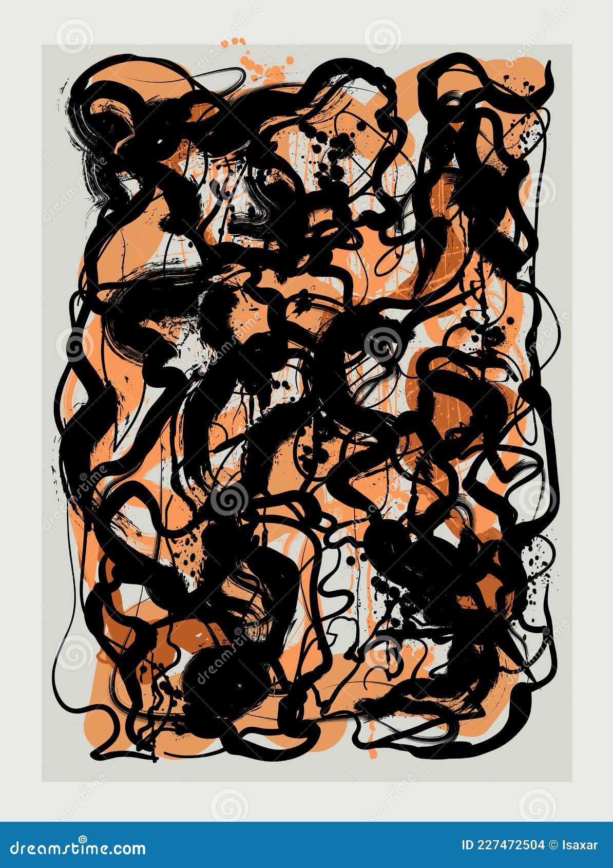 Contemporary Art Abstract Original Composition Stock Vector ...