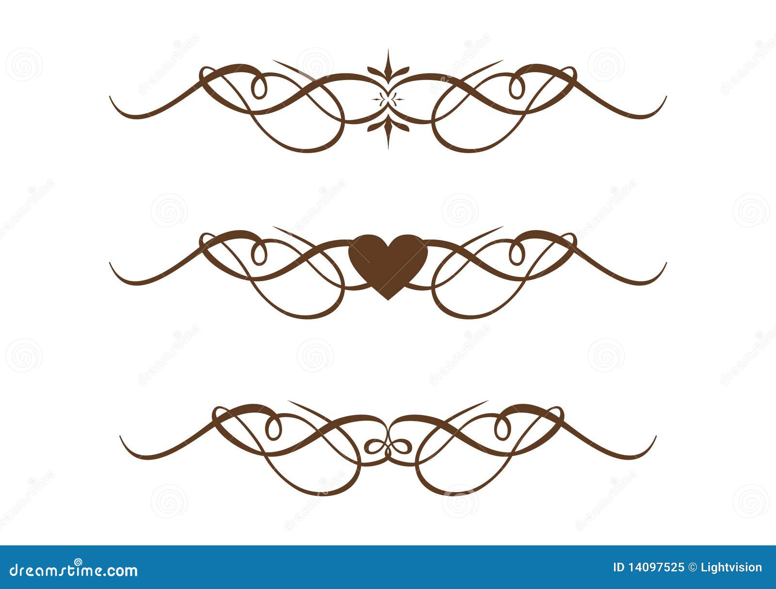 Contemporary artsy scrolls stock vector. Illustration of banner - 14097525