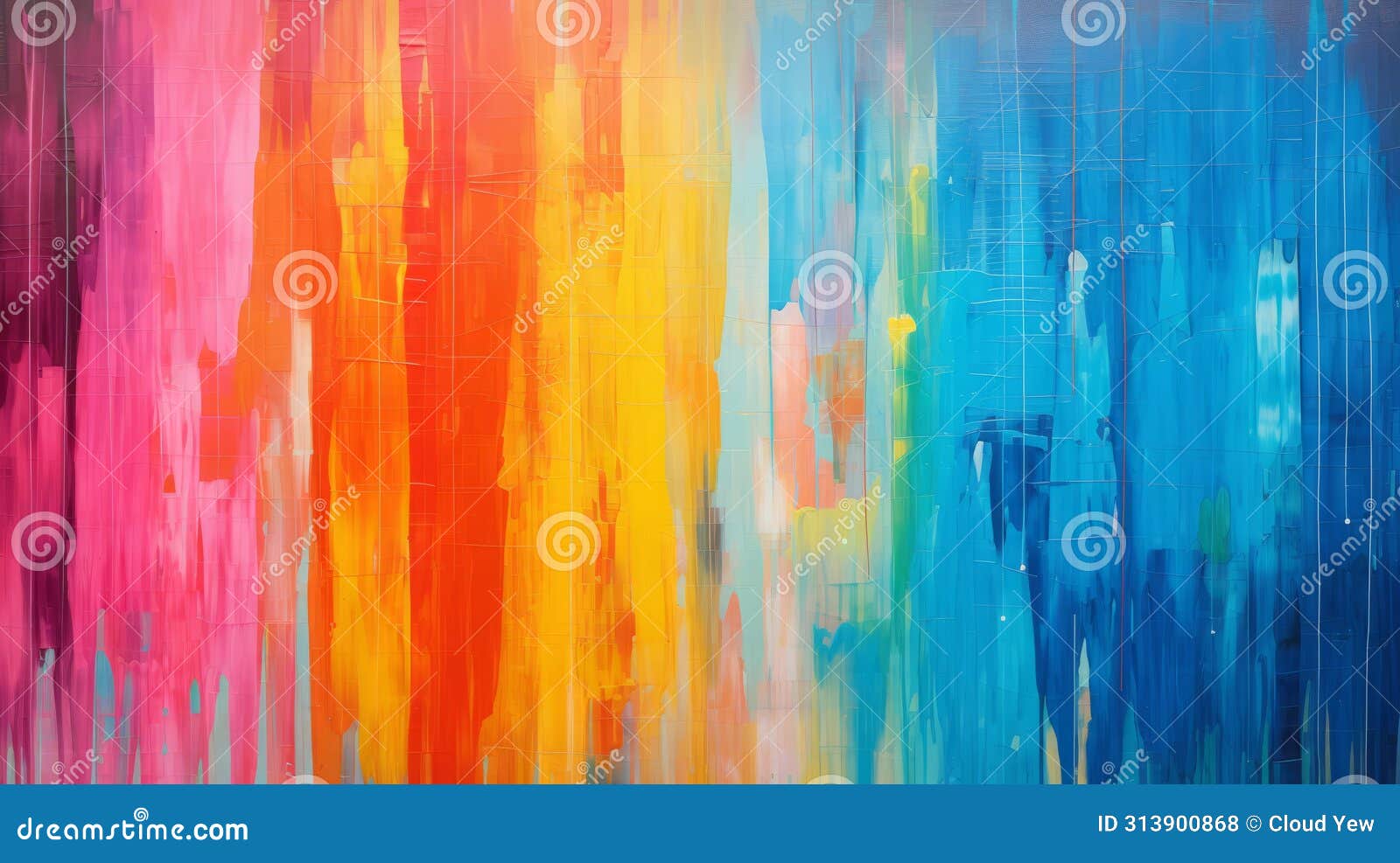 A Contemporary Artwork with a Focus on Color Theory Stock Illustration ...