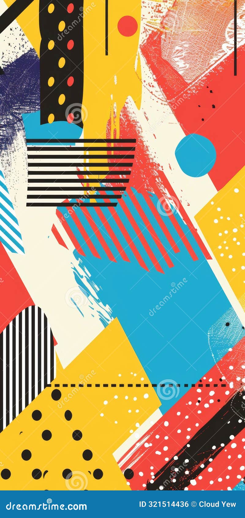 Contemporary Background with Bold Geometric Patterns. Stock ...