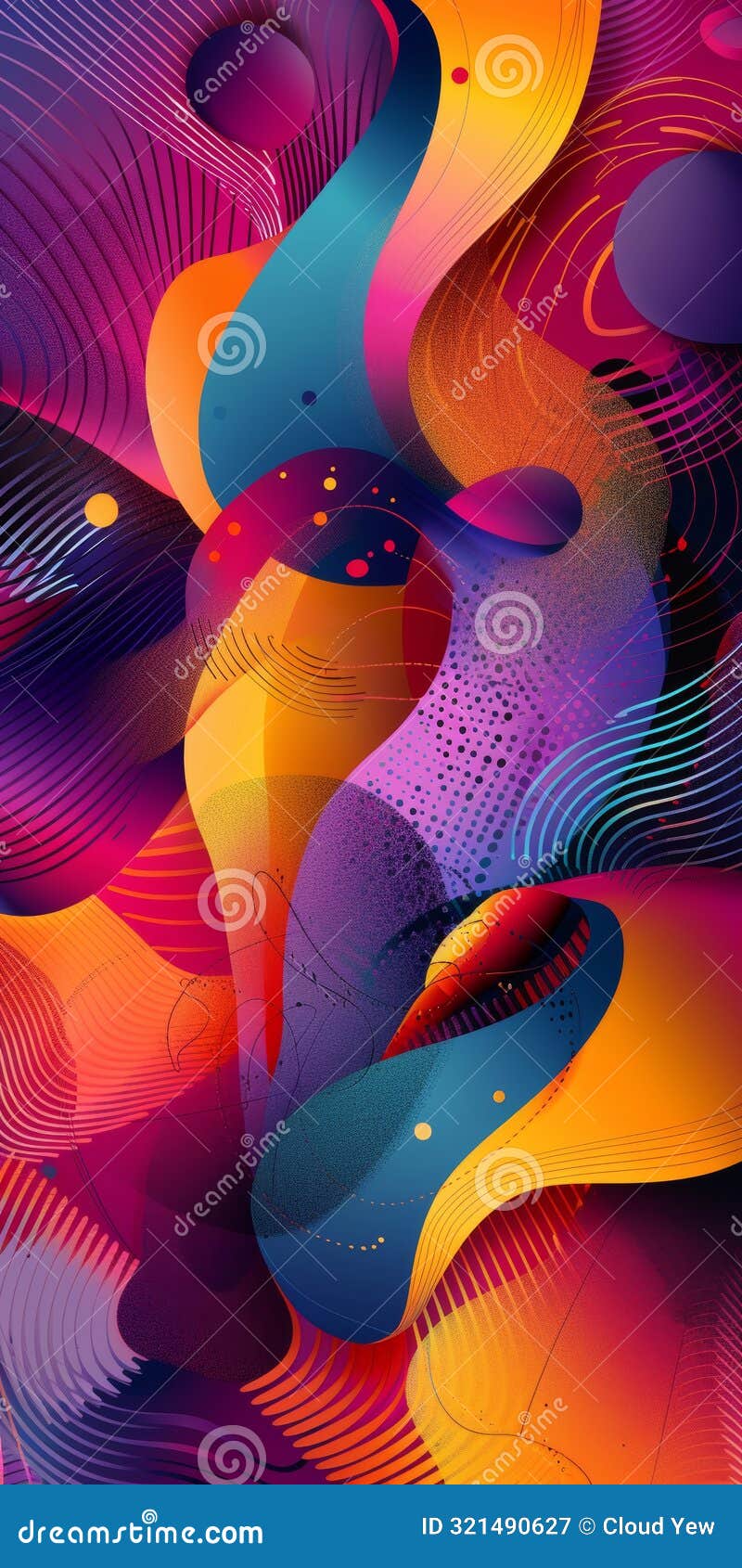Contemporary Background with Bold and Vibrant Design. Stock ...
