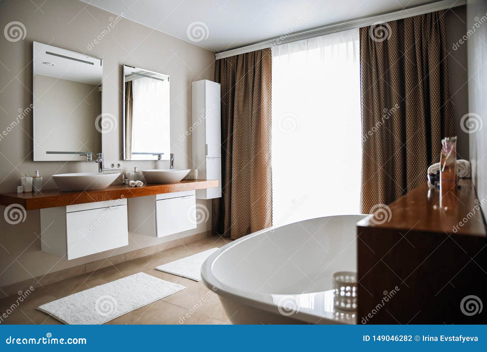 Contemporary Bathroom Interior, Great Design. Modern Bathroom Interior ...