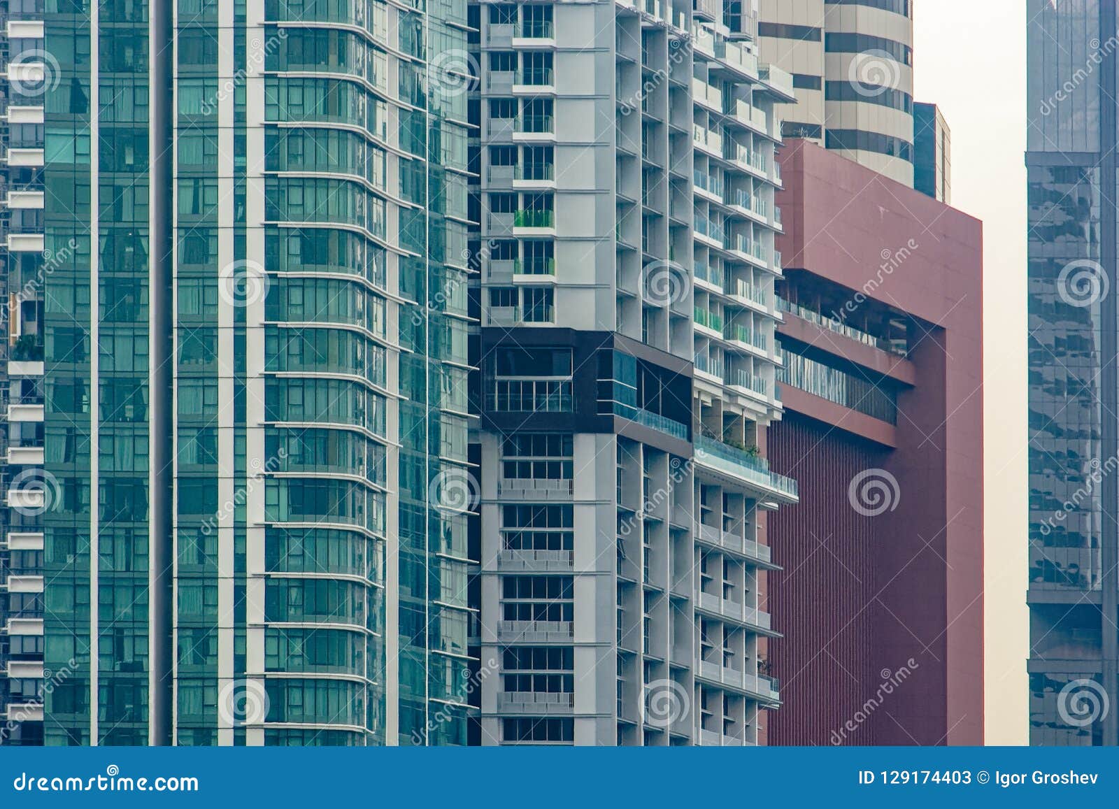 Contemporary Building Facade. Stock Image - Image of asia, modern ...