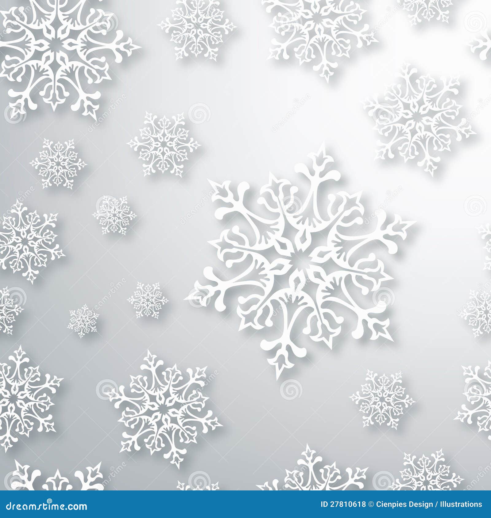 Contemporary Christmas Snowflakes Pattern Stock Vector - Illustration ...