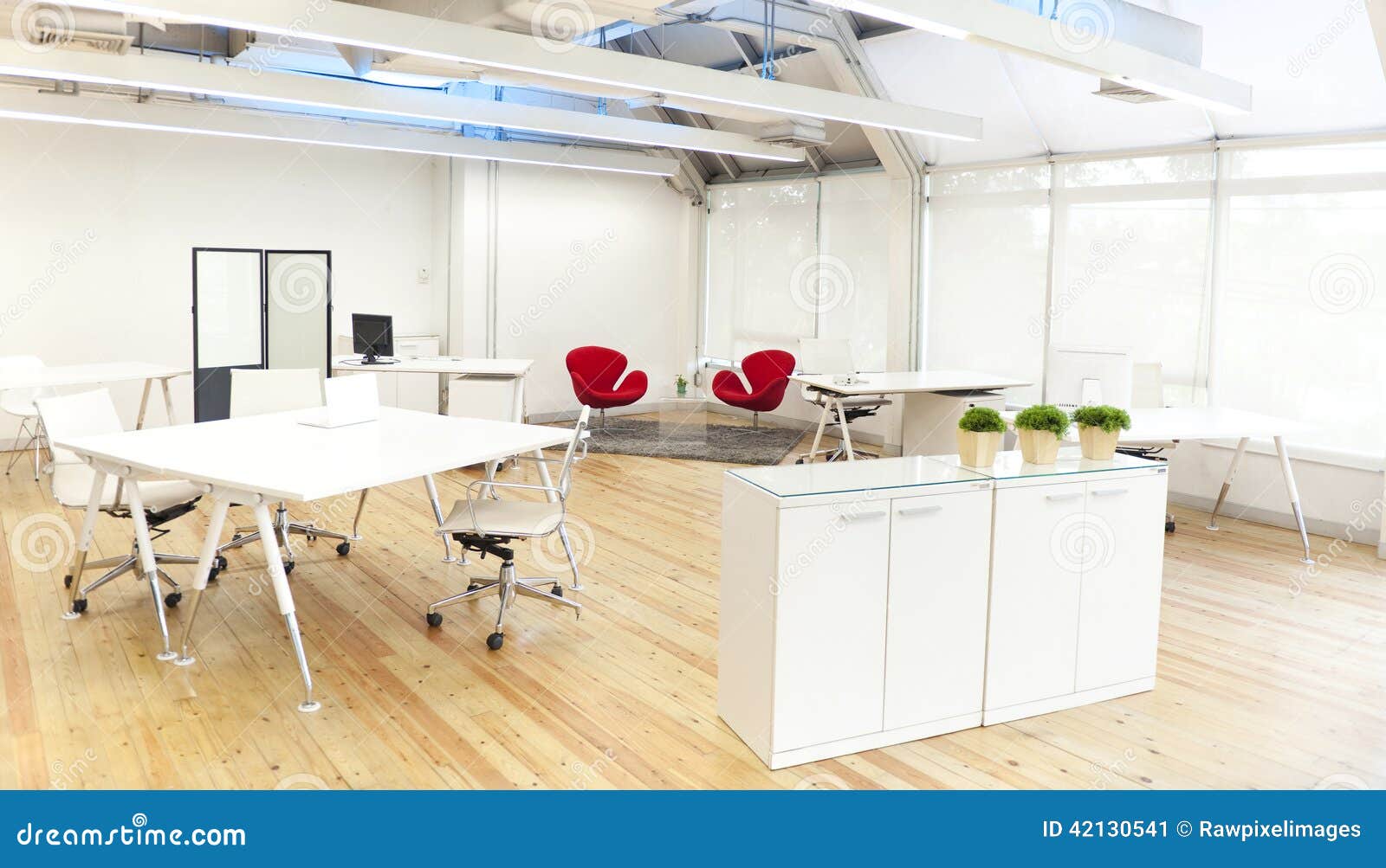 Contemporary Conference Room in Modern Office Stock Image - Image of ...