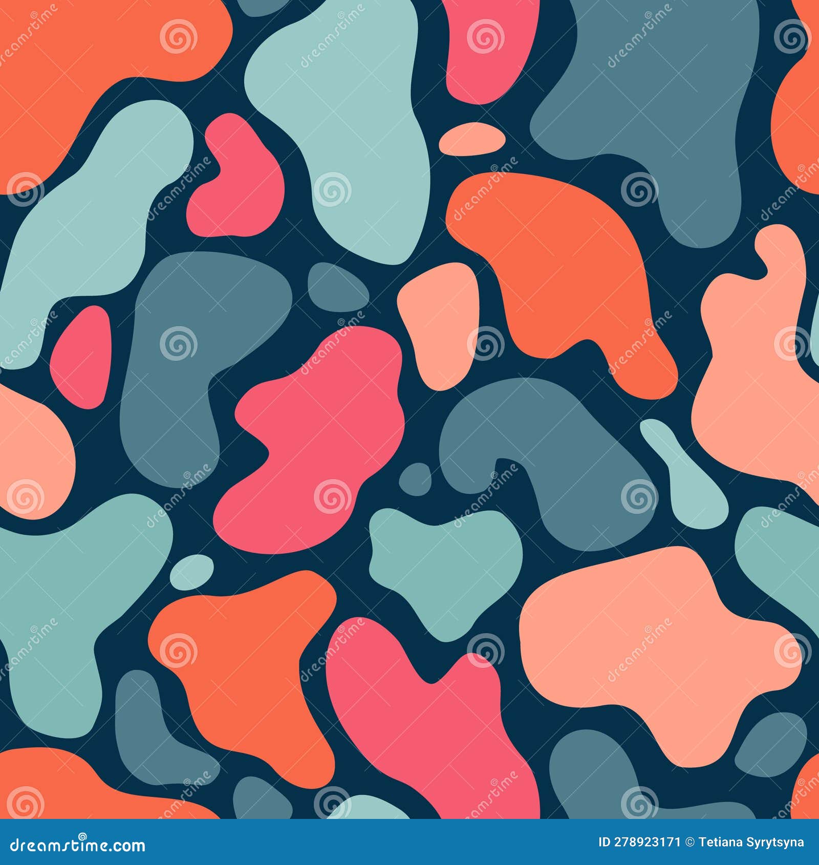 Contemporary Curvy Wavy Cut Outs, Doodle Geometric Camo Elements, Forms ...