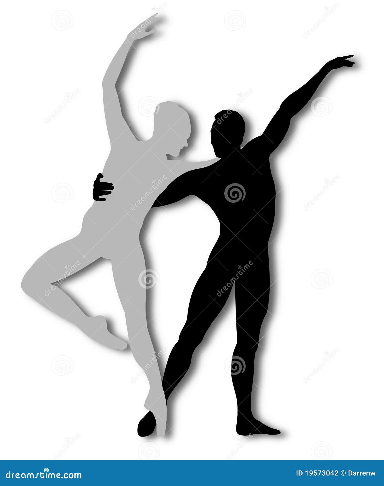 Contemporary dance stock illustration. Illustration of modern - 19573042