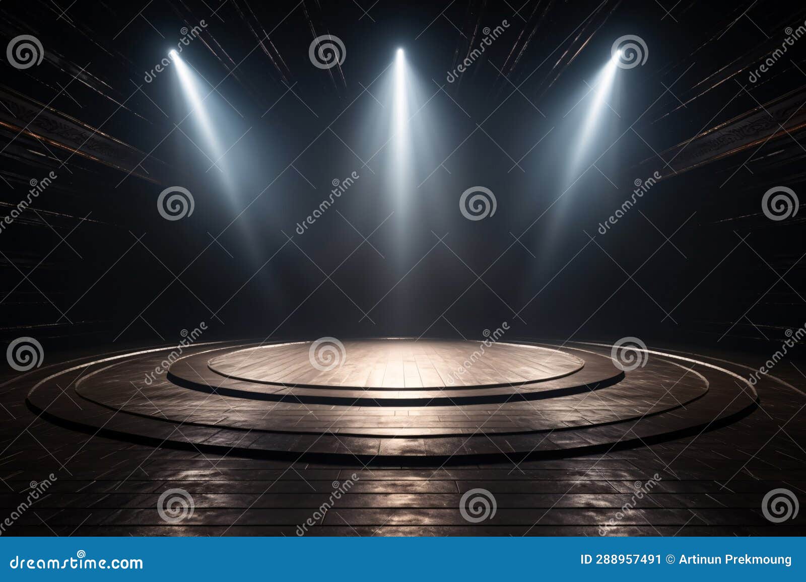 Contemporary Dance Stage Light Background with Spotlight Illuminated ...