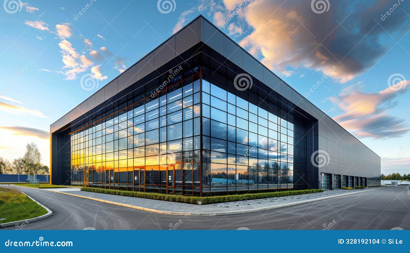 Contemporary Data Center Facility with Advanced Technology ...