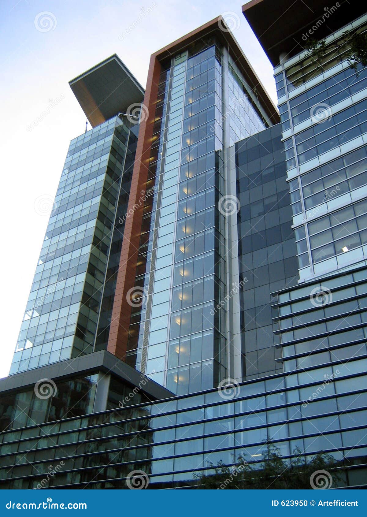 Contemporary Downtown High-rise Building Stock Photo - Image of ...