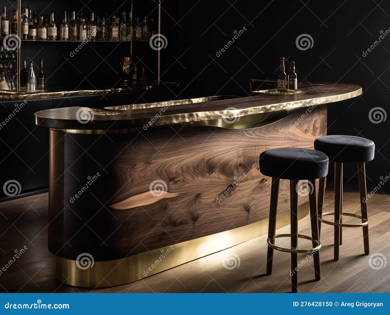 Contemporary Elegant Bar Table Design Stock Illustration - Illustration ...