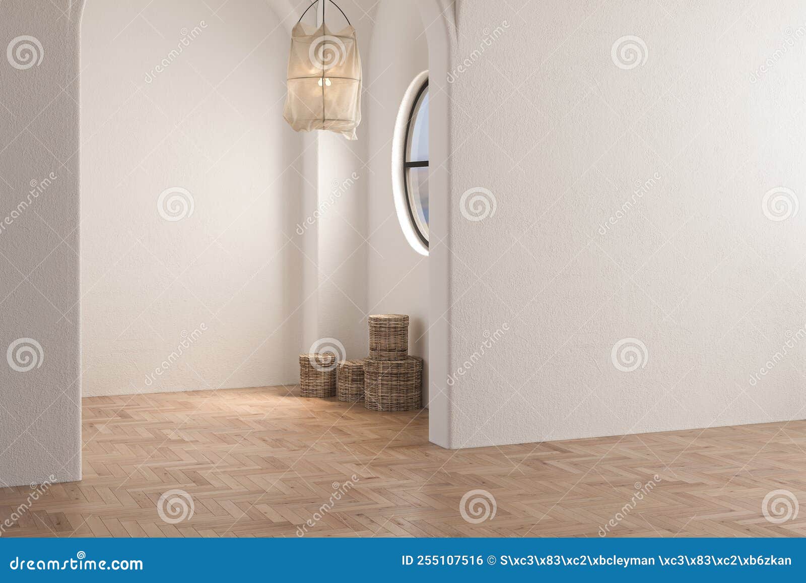 Contemporary Empty Home Interior, Cozy Style. Stock Photo - Image of ...