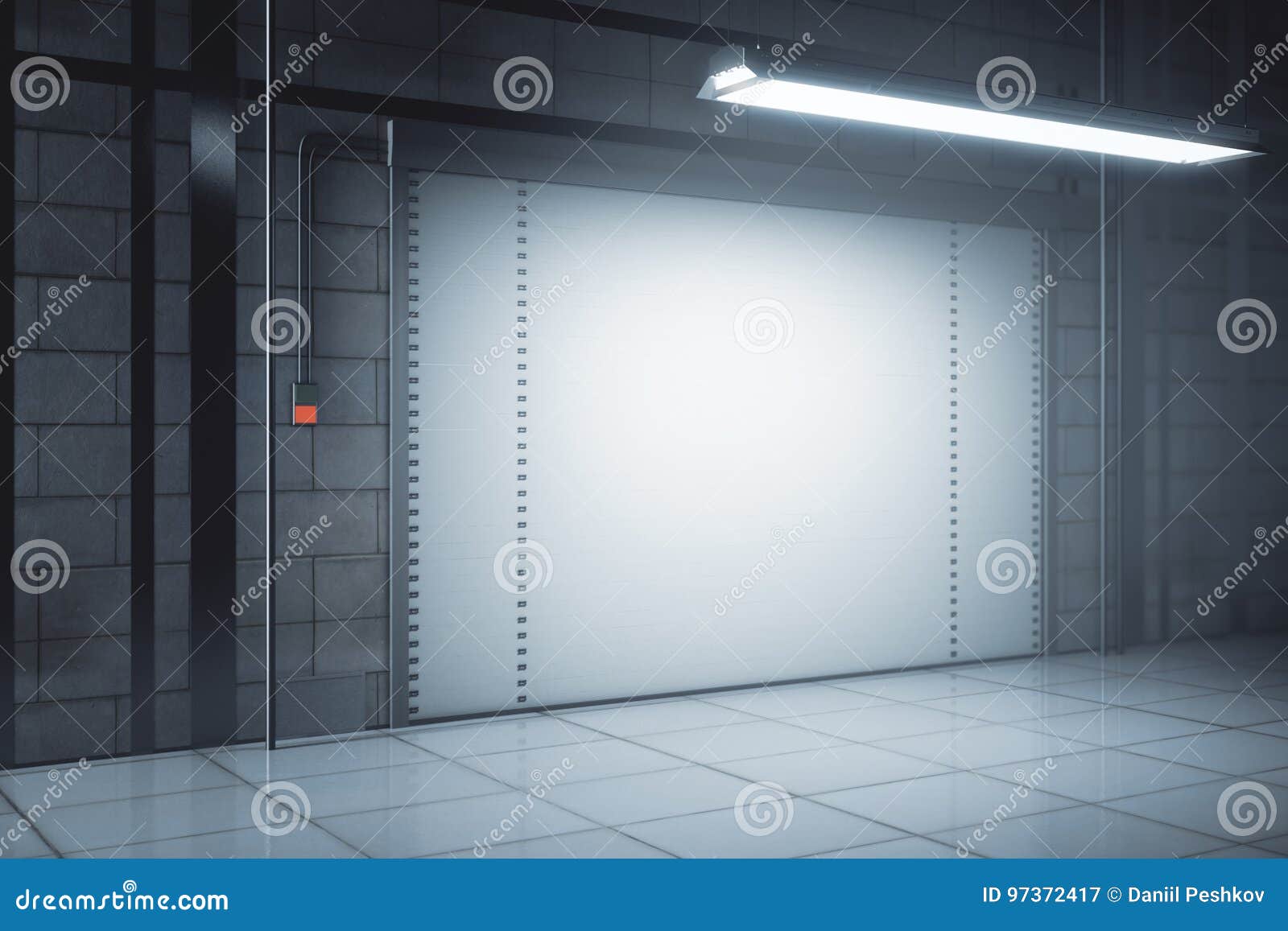 Contemporary garage side stock illustration. Illustration of indicator ...
