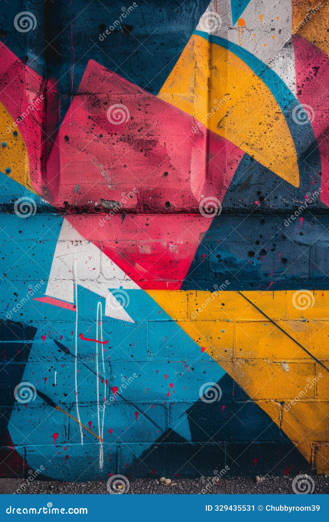 Contemporary Graffiti in Urban Environment Showcasing Sleek and Modern ...