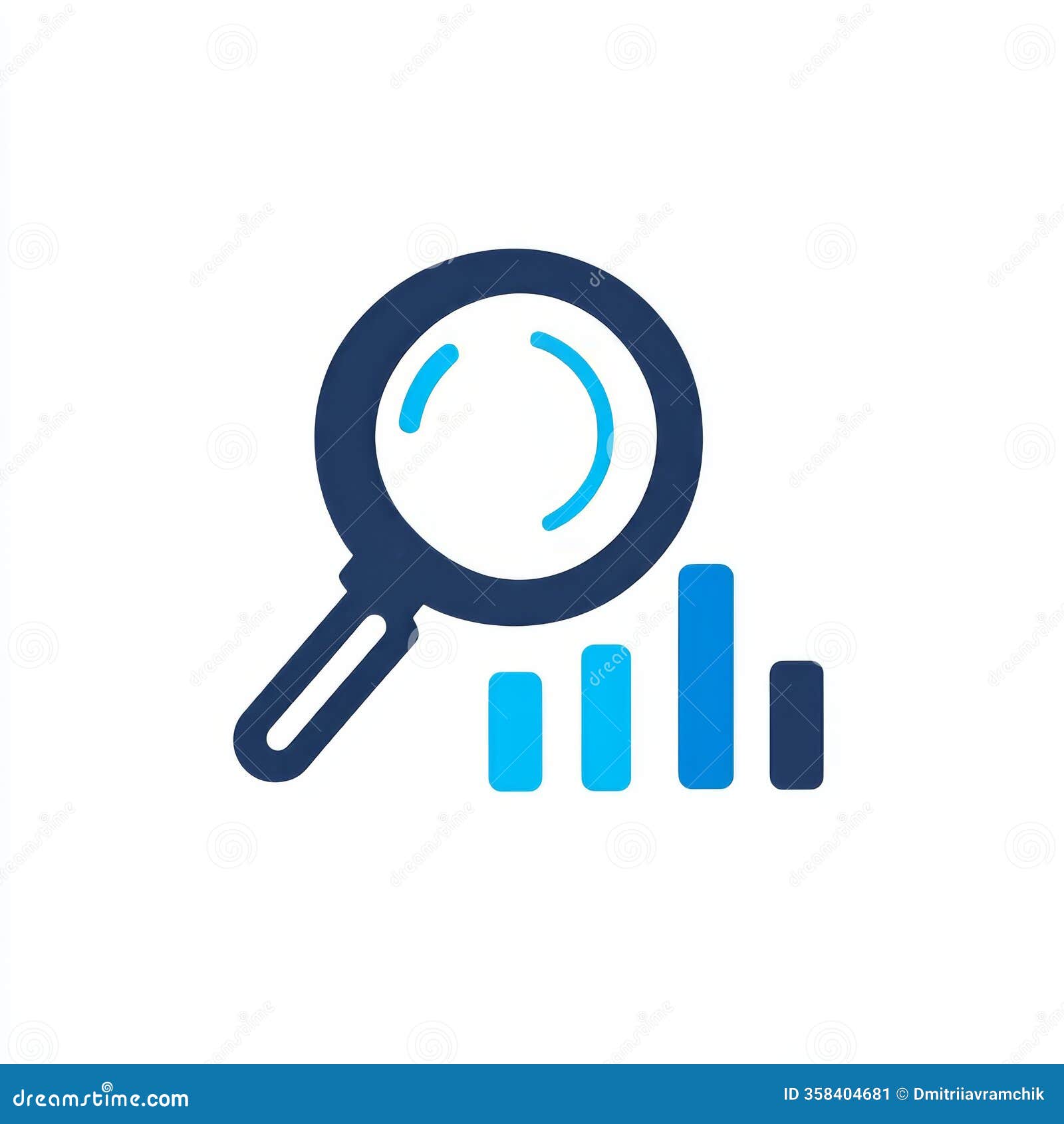 A Contemporary Graphic Depicting Data Analysis with a Bar Chart and a ...