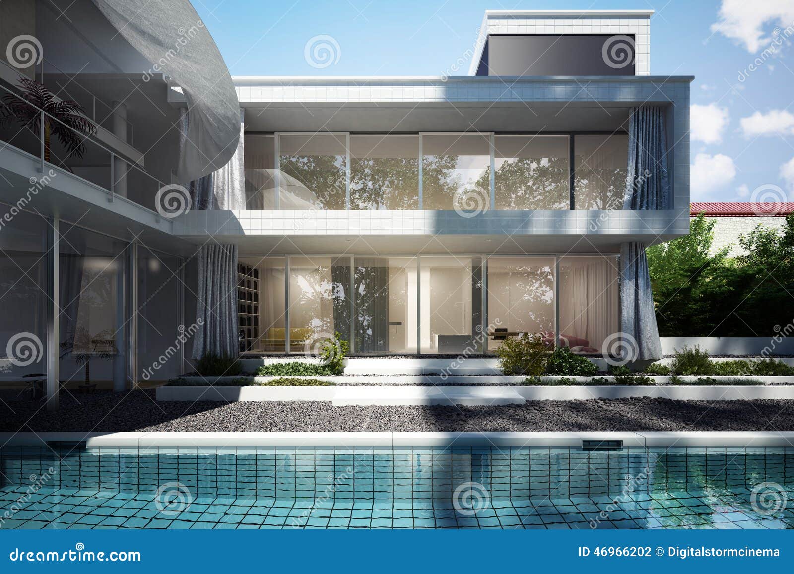 Pool Top View. Swimming Pools Different Shapes Cartoon Style, Luxury ...