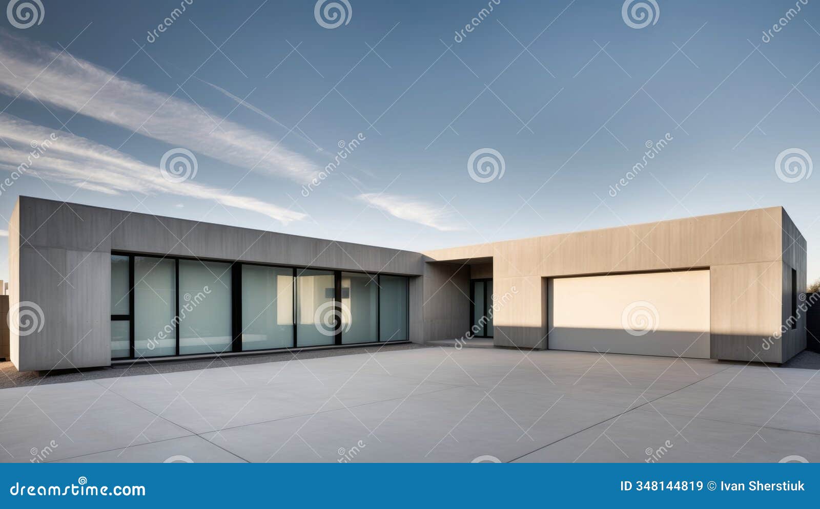 A Contemporary House Featuring Sharp Edges and Smooth Concrete Surfaces ...