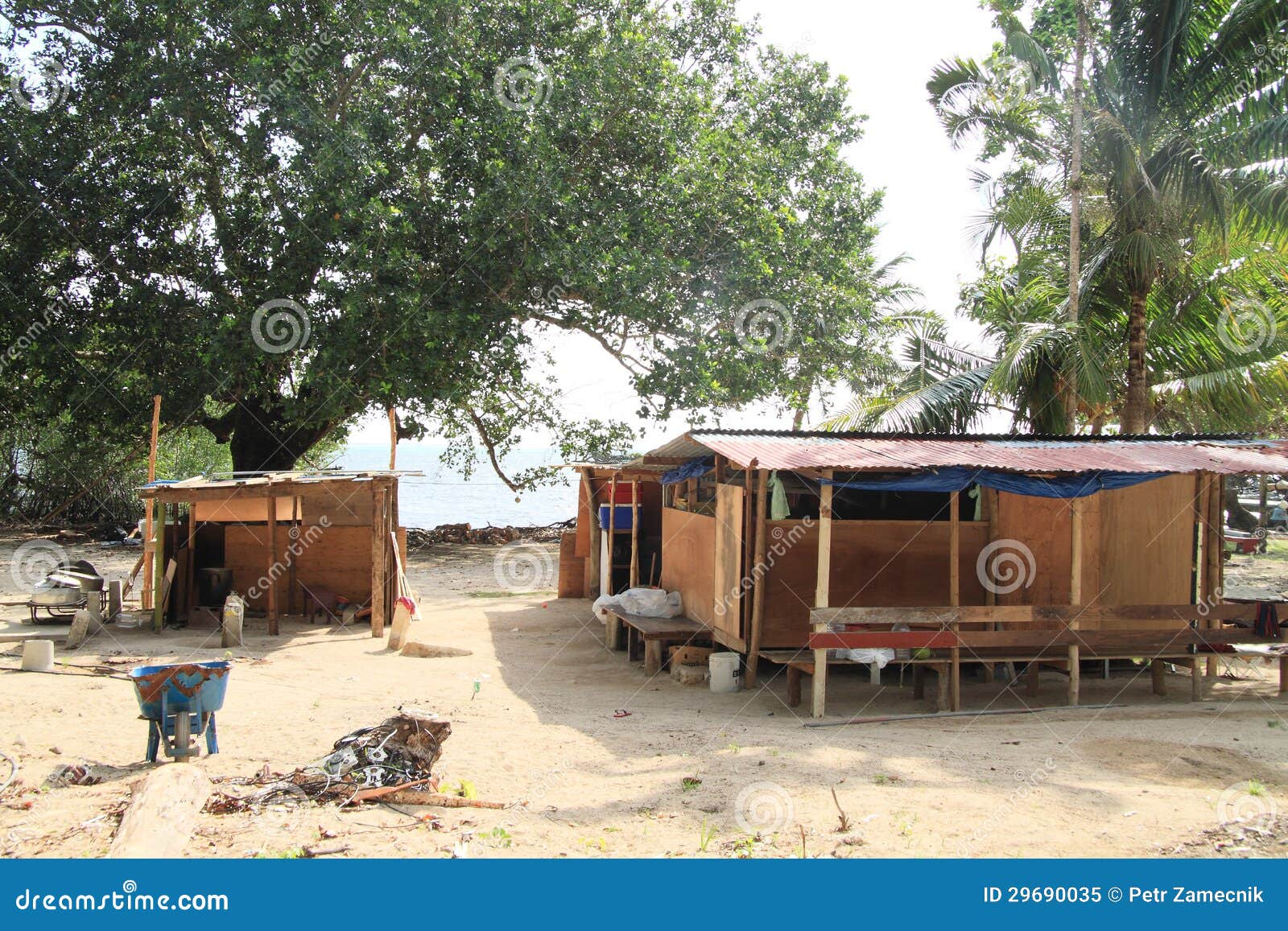 Contemporary Houses after Typhoon Stock Image - Image of palmtrees ...
