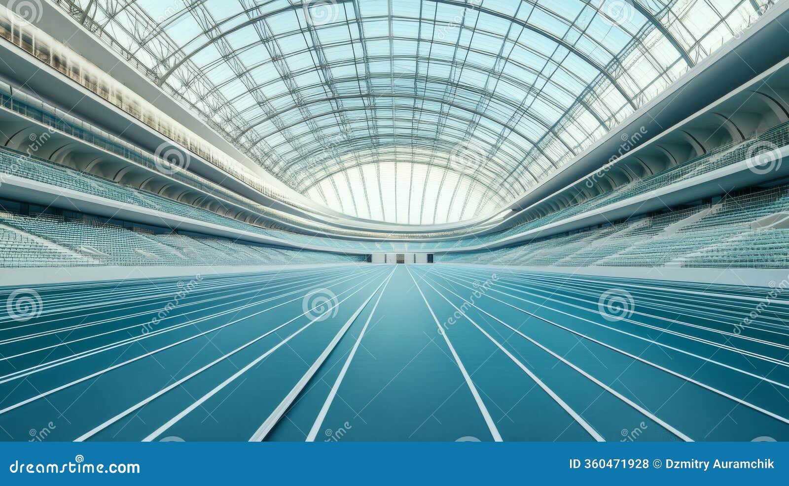 Contemporary Indoor Running Track with Modern Architectural Design ...