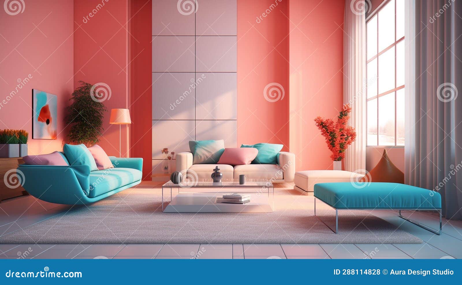 Contemporary Interior Design Background. Modern Living Room Stock ...