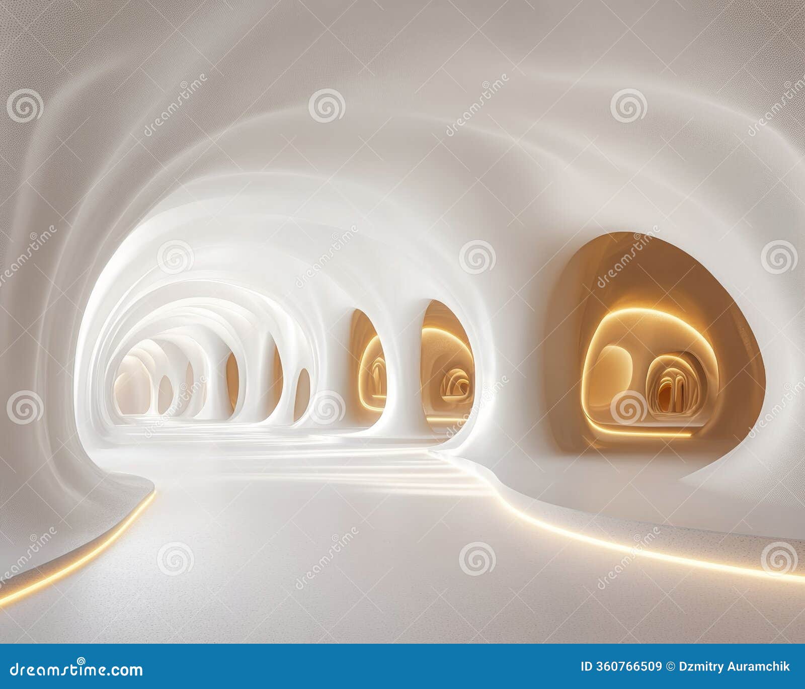 A Contemporary Interior with Radiant Marble Walls and Winding Pathways ...