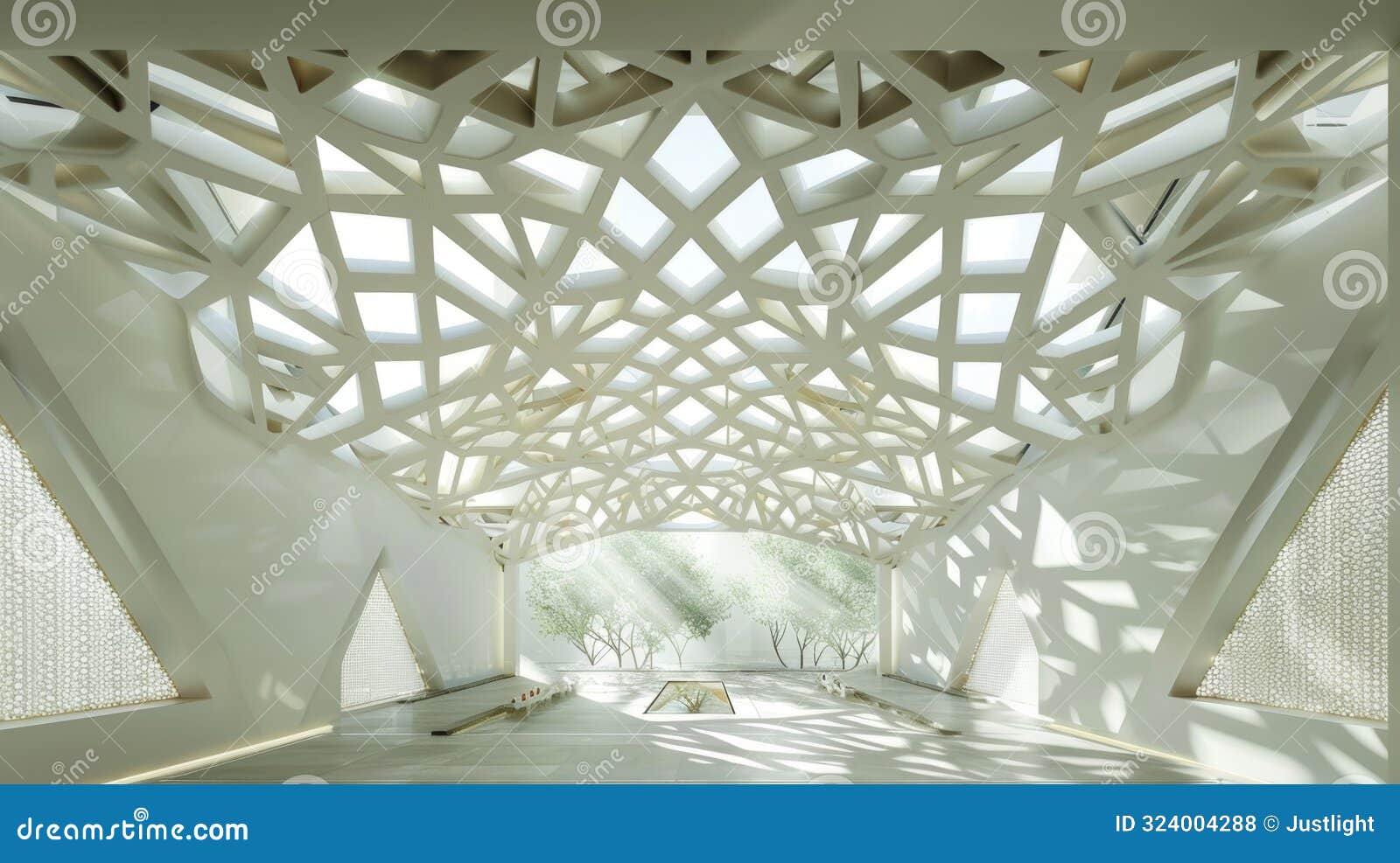 A Contemporary Interpretation of a Starburst Pattern with Triangles and ...