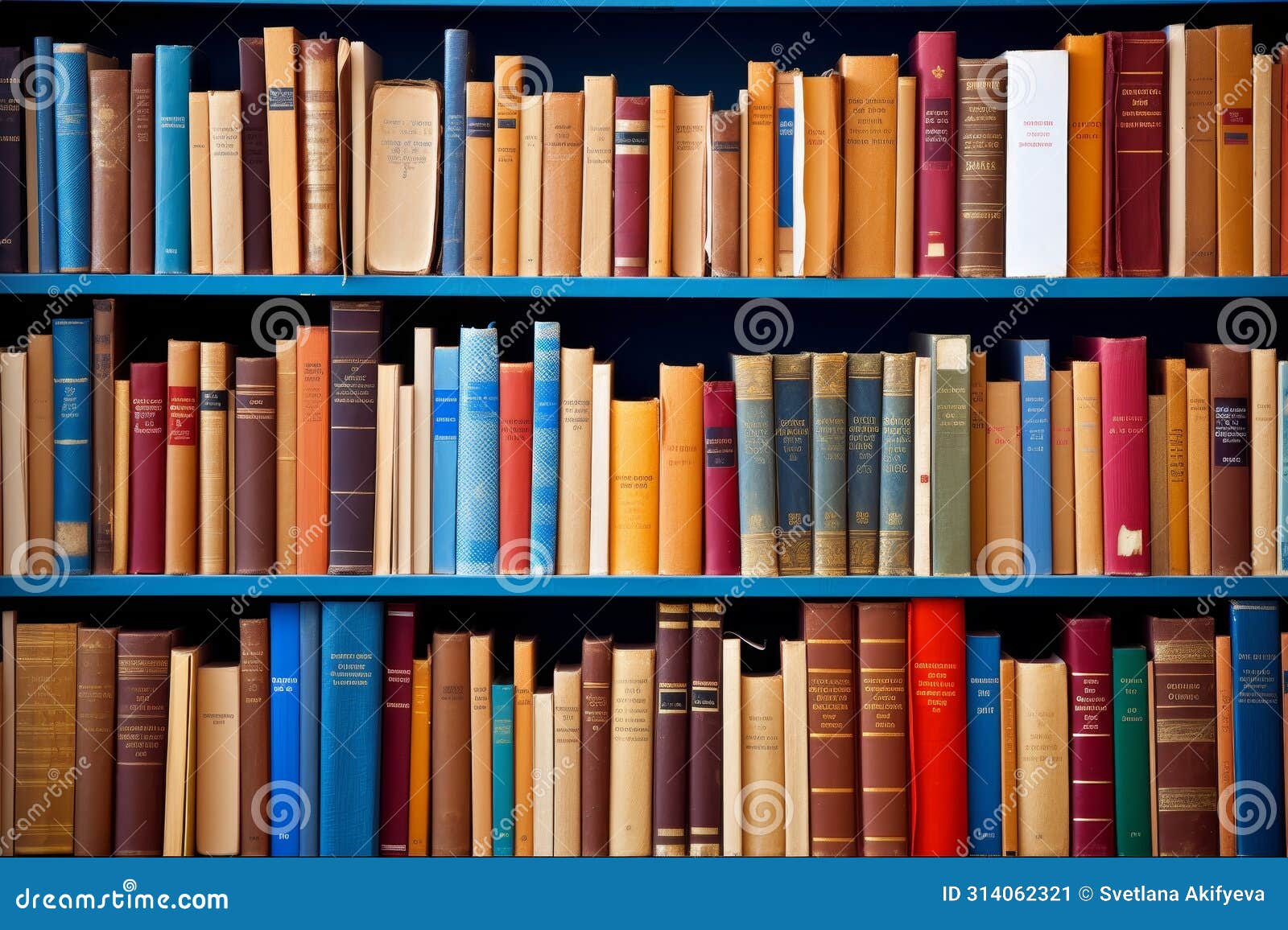Contemporary Library Interior with Organized Bookshelves and Rows of ...