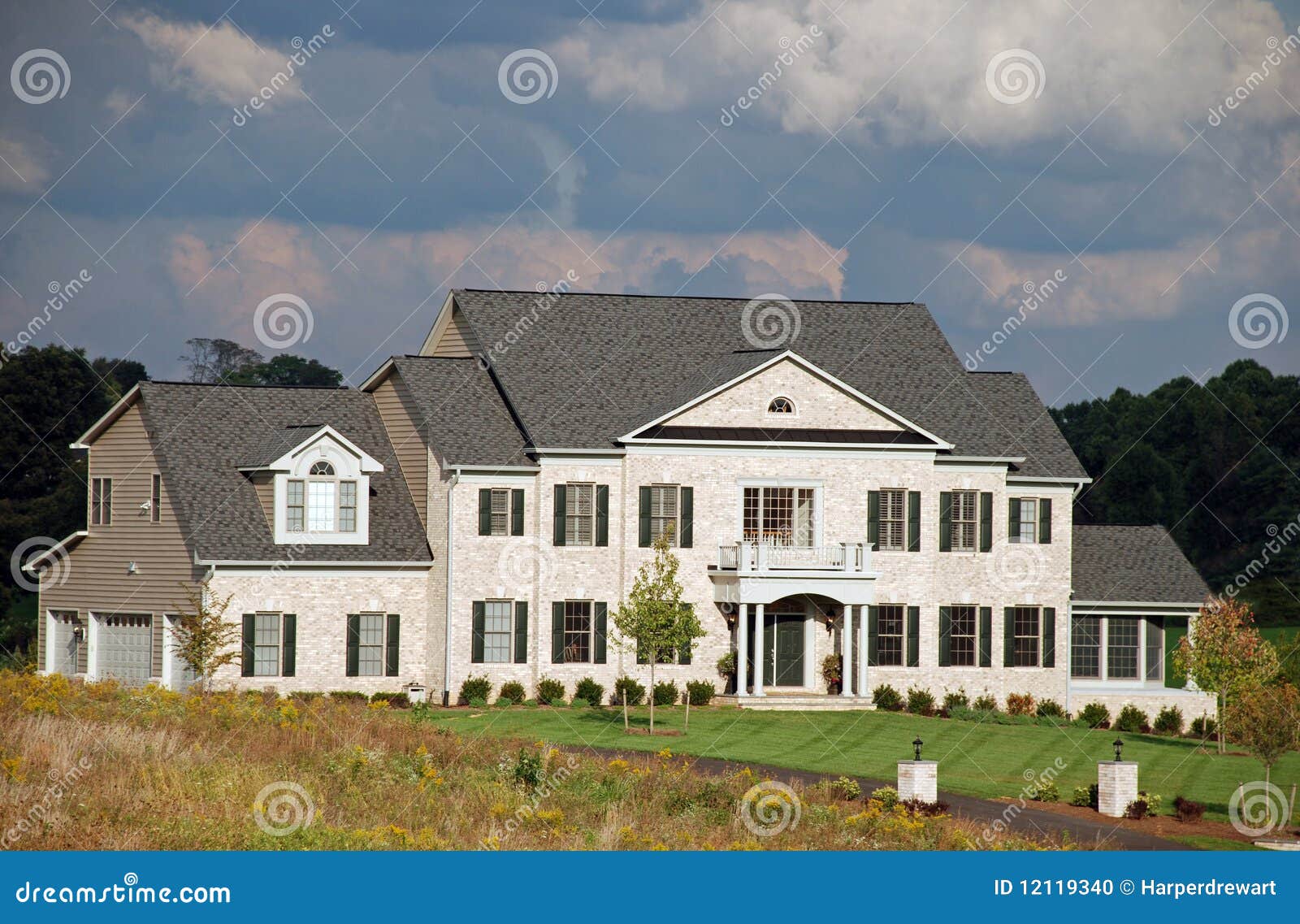 Contemporary Light Brick Luxury Home 23 Stock Photo - Image of glass ...