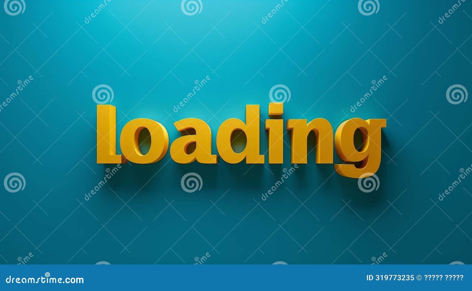 Contemporary Loading Typography on Bright Uncluttered Background for ...